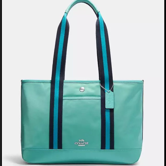 Coach | Bags | Nwt Coach Ellis Tote Blue Green Multi | Poshmark